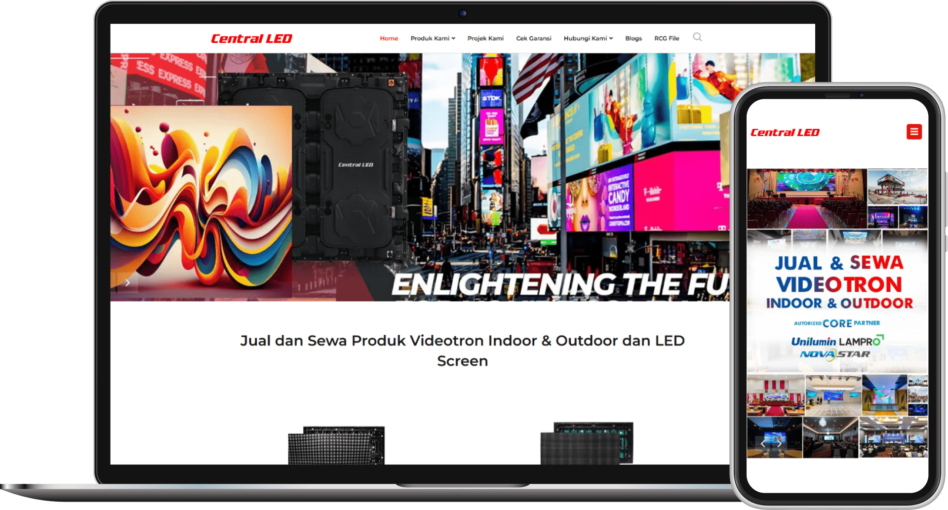 Portofolio | Central LED | Oleh Whello Indonesia