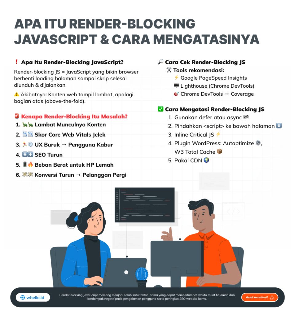 Render-Blocking Javascript: Arti & Solusinya | Whello Indonesia